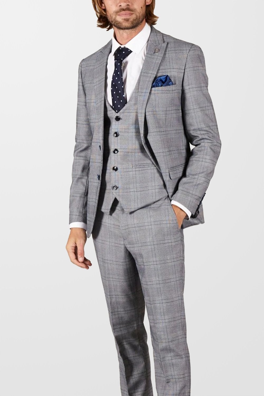 Marc Darcy Jerry Grey Suit Jacket – Visual Impact